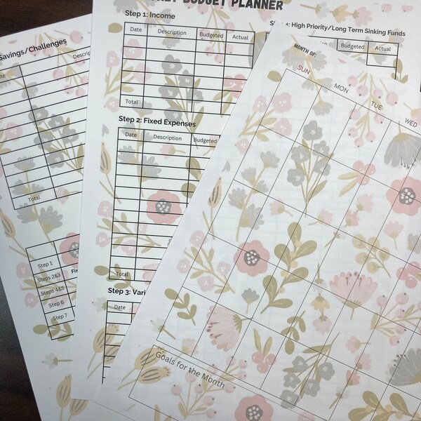 Vacation Travel Planner | Digital Download | Expenses | Packing List ...