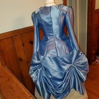 Coppen Blue Fabric L'amour Dull Bridal Satin Fabric Fabric by the Yard ...