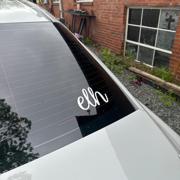 Monogram Car Decal, Vinyl Monogram, Car Monogram, Laptop Monogram, Yeti ...