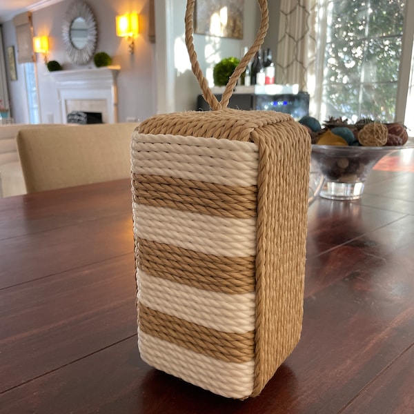 CUSTOM Rope Doorstop, 10 or 20 Lb, Outdoor Use, Monkey Fist, Nautical ...