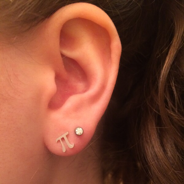 Pi Math Stud Earrings, Pi Science Jewelry, Geek Nerd Teacher Jewelry ...