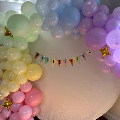 Pastel Vintage Style Disneyland Banner Party Supplies Pastel Birthday ...