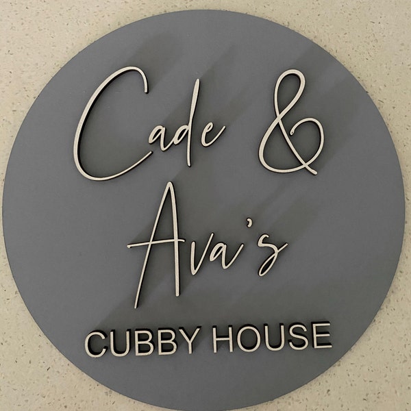 Cubby House Sign Custom Made Kids Room Home Decor - Etsy Australia
