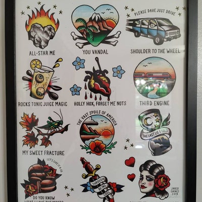 Alexisonfire Tattoo Flash Poster - Etsy Canada