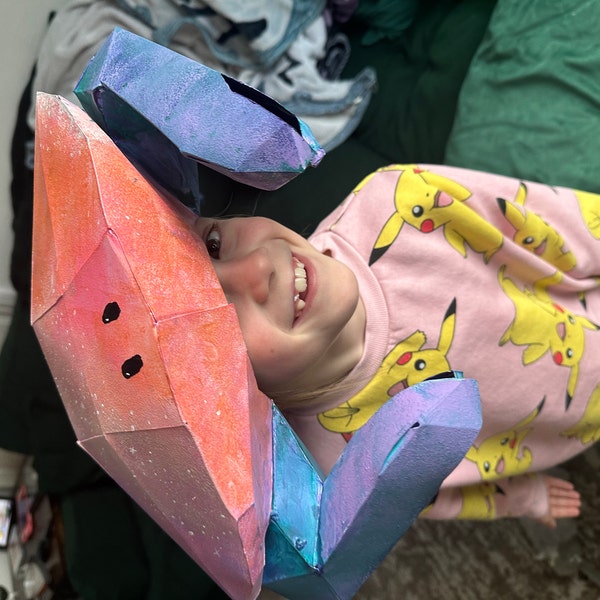 Crab Hat, Papercraft Mask Template - Etsy