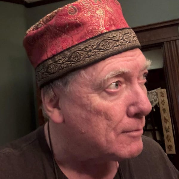 NIGHT CAP SLEEPING Hat Scrooge Cap Cotton Stripe Jacquard Knit Soft and ...