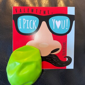 Funny Nose Picking Valentines Classroom Pencil Holder Valentines ...
