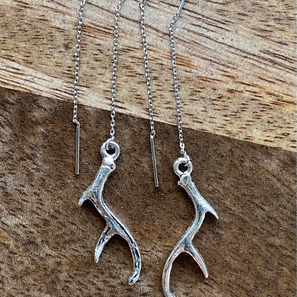 Pewter Antler Charms Deer Antler Charm (6 Pcs) P203 - Etsy