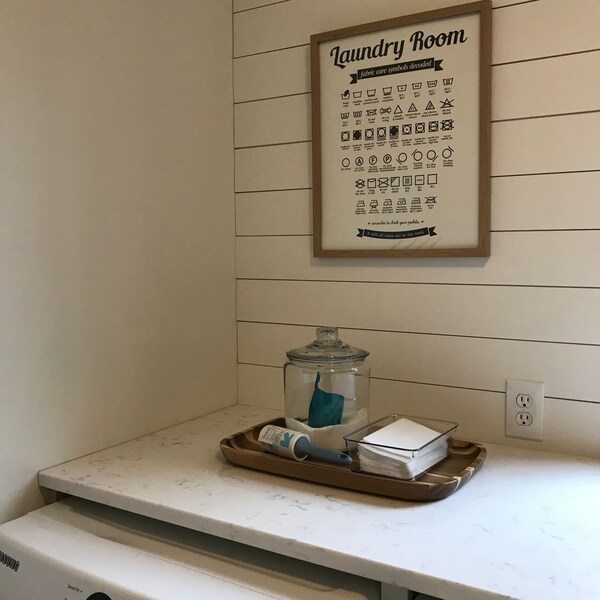 Laundry Care Sign . Laundry Room Decor . Laundry Care Symbols . Laundry ...