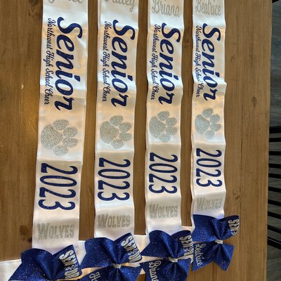Senior Sash With Name and School Letters - Etsy