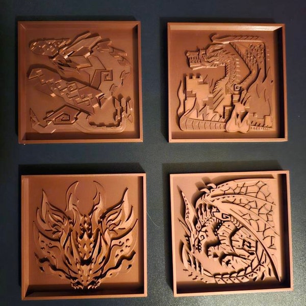 Monster Hunter Tile - Valstrax - 3D Printable Model File - Etsy