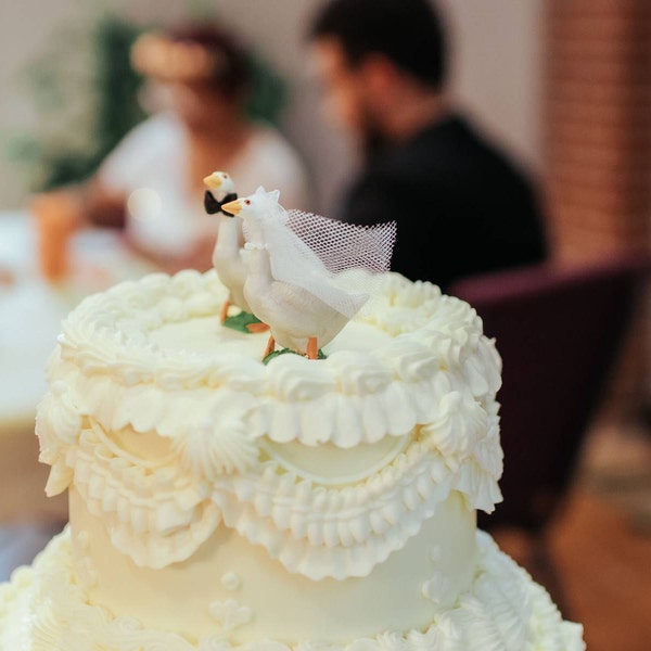 Highland Cow-bull-wedding-cake Topper-bride-groom-farm-farmhouse-animal ...