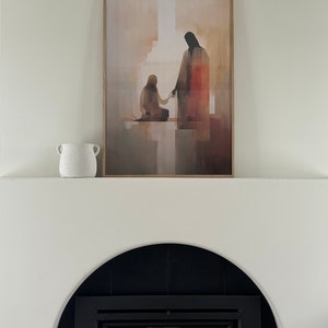The Holy Cross, Jesus Christ, Abstract Christian Art, Minimalist, Digital, Wall Art, Jesus Print ...