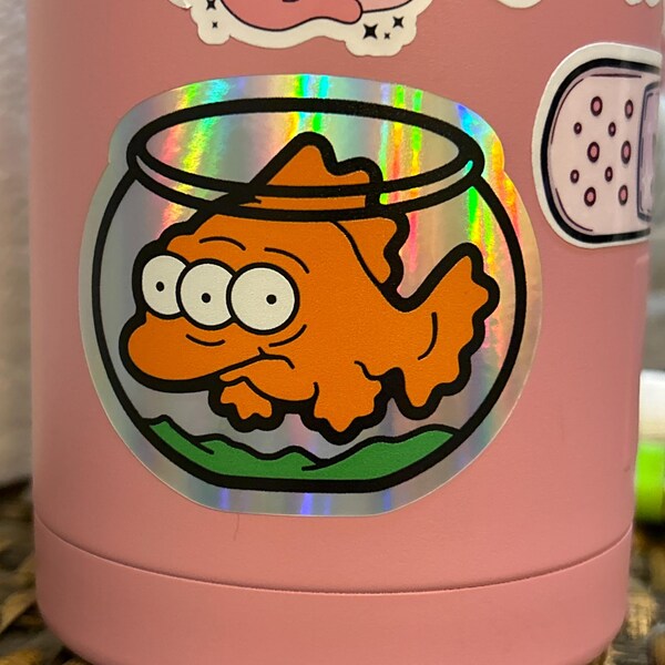 The Simpsons Rainbow Foil Cool Lisa Sticker - Etsy