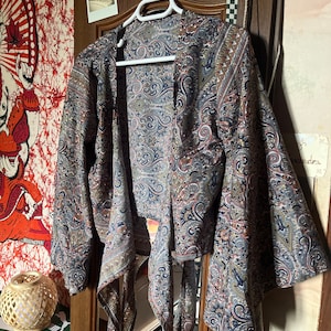 Woman Silk Kimono, Vintage Kimono Robe for Women, Boho Kimono Duster ...