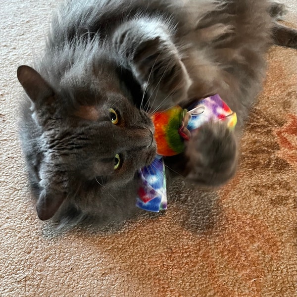 Catnip Filled Toys for Cats "knotty Nip" Made by Simply B Vermont - Etsy