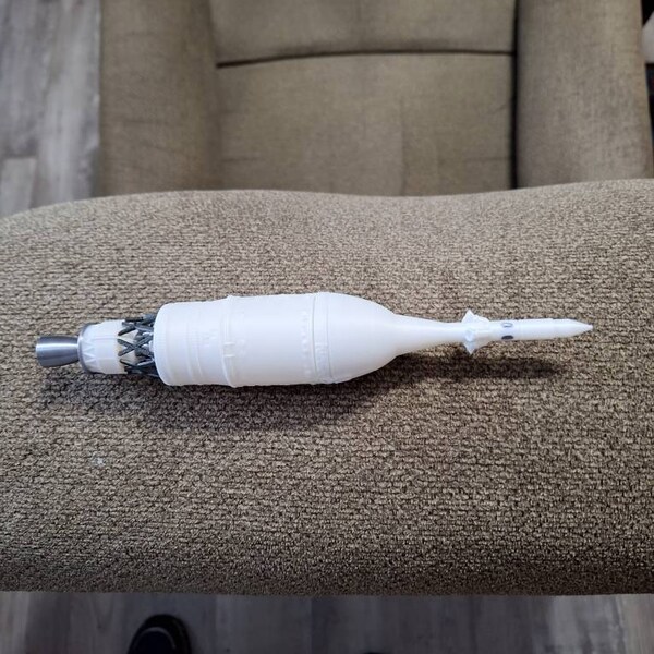 Starship & Super Heavy Rocket Model Ver2 15"-45" 1:100 Scale, Heat ...