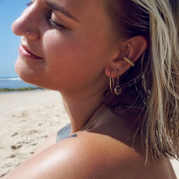 SCHMALE Statement ear cuffs - textil - versch. Farben - Etsy.de