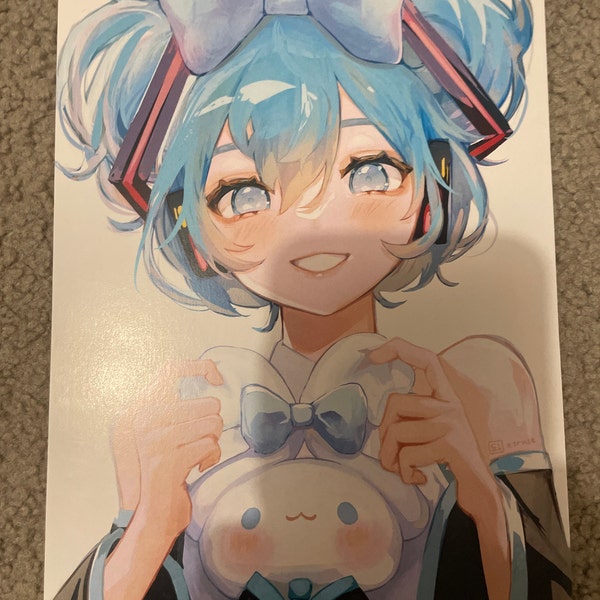 CUTE MIKU Print - A6/a5/a4 - Etsy
