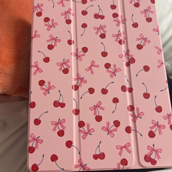 Pink Cute Aesthetic iPad 10th/11th Gen Case With Apple Pencil Holder ...