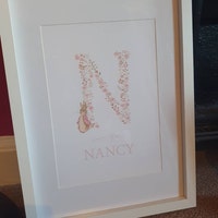 Peter Rabbit Fingerprint Tree Print Beatrix Potter Print Peter Rabbit ...