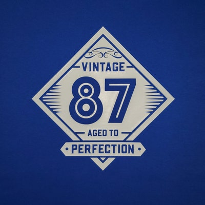 Vintage 87 SVG Clipart Vintage 87 Cut File for Cricut Vintage 87 Aged ...