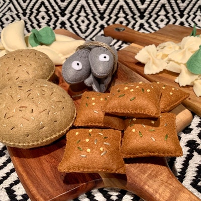 Felt Food Pretzel, Pretend Play Breakfast Food, Toy Kitchen Foods, Kids ...
