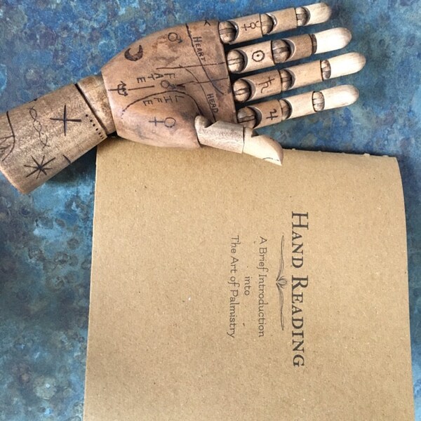 Palm Reading Hand With Palmistry Guide Book and Magnifier Divination ...