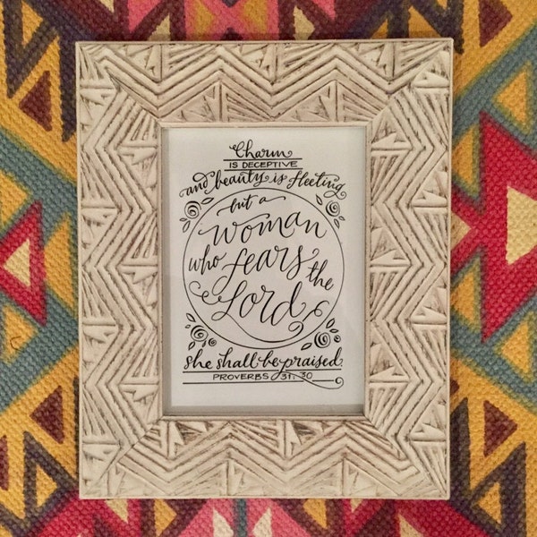 Numbers 6:24-26 - Hand-lettered Scripture Print - Bella Scriptura ...