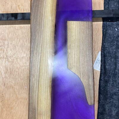 Black Acacia and Indigo Blue Epoxy Wall Hanging - Etsy