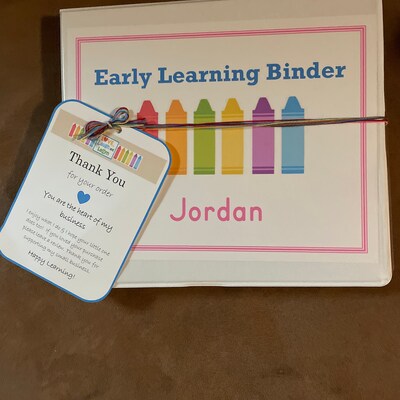 Toddler Preschool Early Learning Binder - Etsy