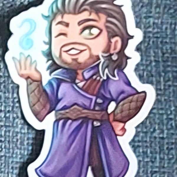Astarion Clear Vinyl Sticker Baldur's Gate 3 Inspired - Etsy UK