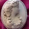 Fabulous Antique Victorian Carved Shell Cameo of Nyx Goddess of the ...