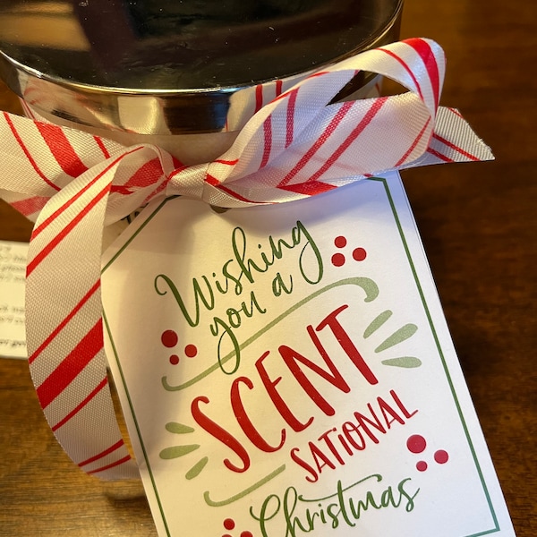 Scent-sational Christmas Gift Tag | Printable Holiday Tag (instant ...