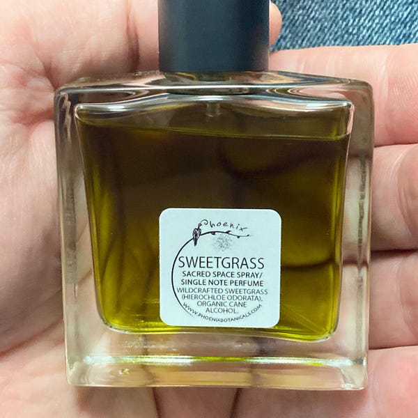 Sweetgrass Single Note Perfume Mist for Sacred Space and Sweet Energy ...