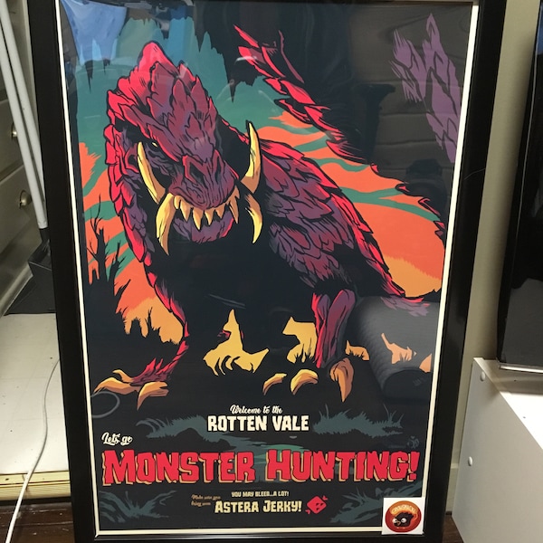 ROTTEN VALE, Let's Go Monster Hunting, Video Game Poster, Video Game ...