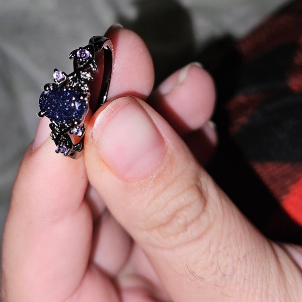 Alexandrite Couple Rings Promise Rings for Couples Mens Alexandrite ...