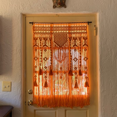 Macrame Room Divider 4 Door Panel Handmade Macrame Curtain - Etsy
