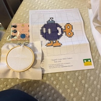 Courage the Cowardly Dog Beginner DIY Cross Stitch Kit, Counted Cross ...