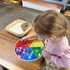 Color Sorting Fabric Circle Classification of Primary and Secondary ...