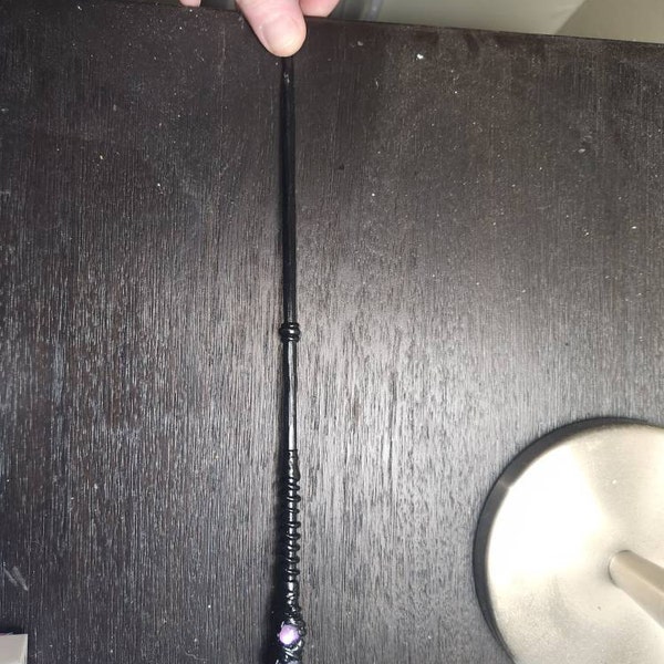 Galaxy Purple Magic Wand, Black Wood, Witch Wizard Costume - Etsy