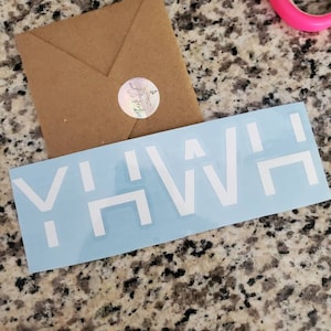 Stand Firm in Faith Car Decal Inspirational YHWH Sticker Christian ...