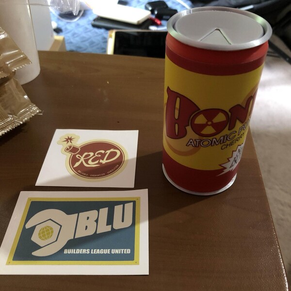 Team Fortress 2 Bonk! Atomic Punch & Crit-a-cola Replicas | 3D Printed TF2 Scout Prop Bonk - Etsy