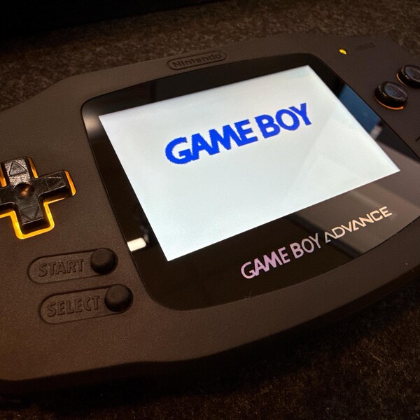 Custom Gameboy Advance - Team Rocket Edition, IPS Backlit Screen, RGB ...