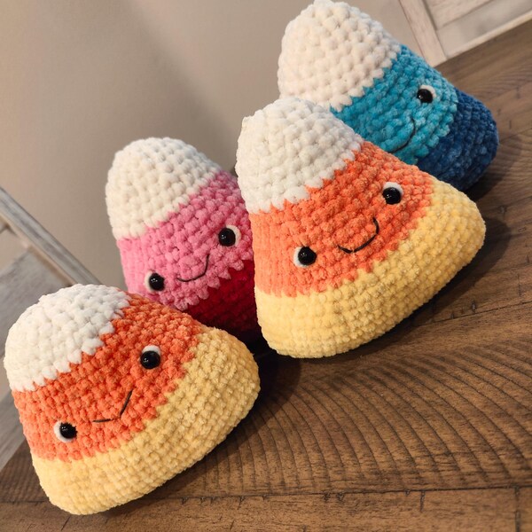 Candy Corn Crochet Pattern, Plushie Halloween Candy, Autumn Candy Corn ...