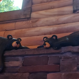 Chainsaw Carved Rail Bear - Etsy