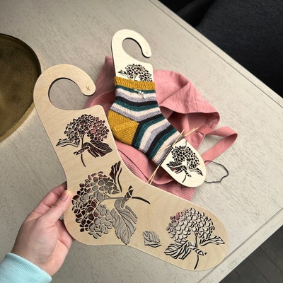 Sock Blockers, Wooden Sock Form for Hand Knitted Socks, Knitting ...
