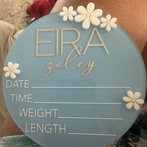 Acrylic Baby Milestone Marker, Baby Milestone Discs, Interchangeable ...