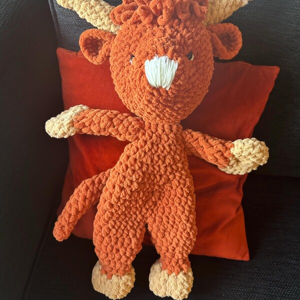 Benny the Highland Cow Pattern | Crochet Highland Cow Pattern Only - Etsy