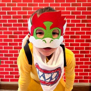 Bowser Jr. Classic Bib/mask - Etsy